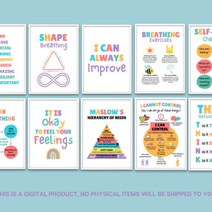 30 Coping Skills Posters for Toddler: Empower Emotions, Feelings, and ...
