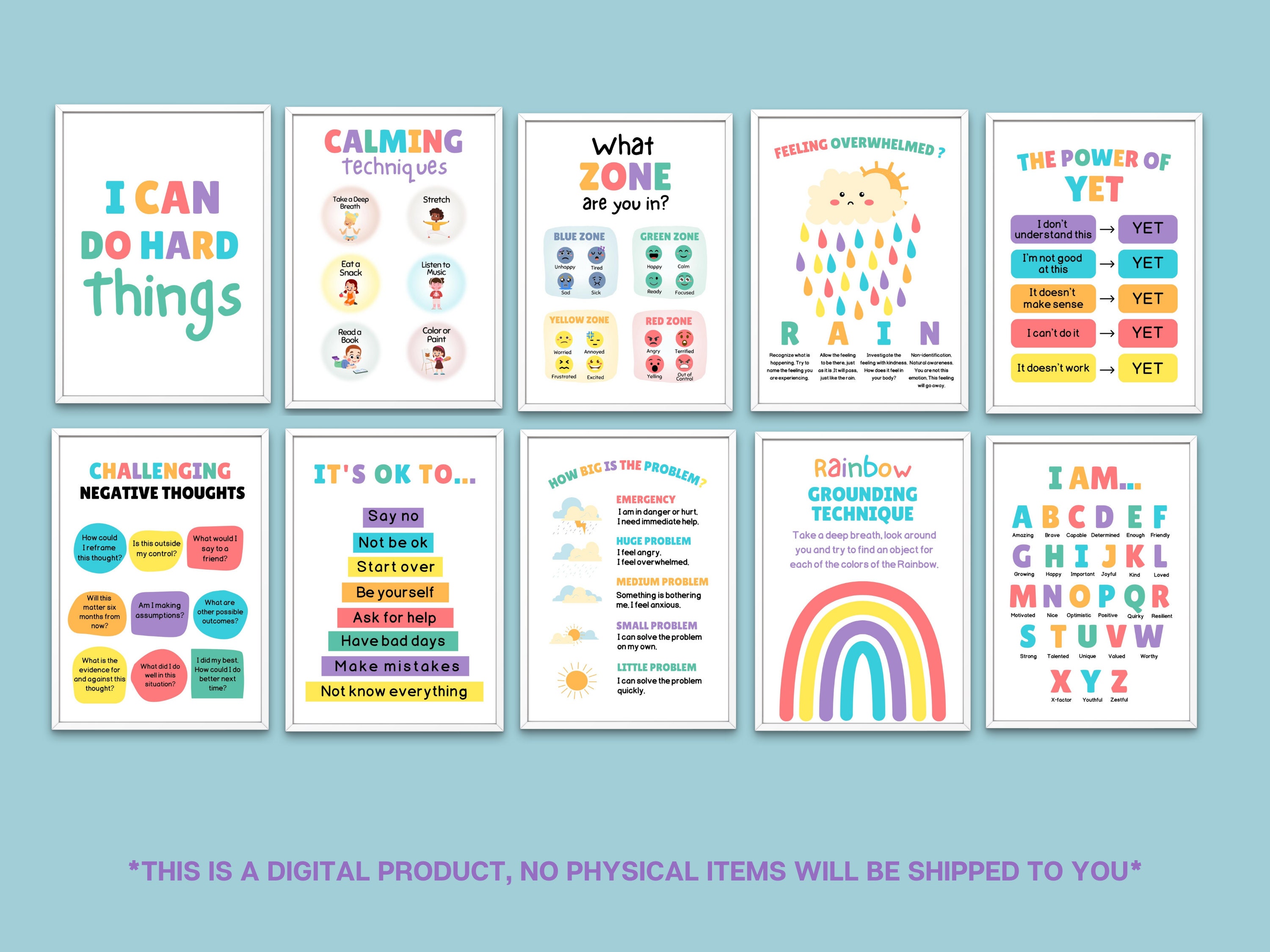 30 School Counseling Signs Posters, Psychologist Office Decor ...