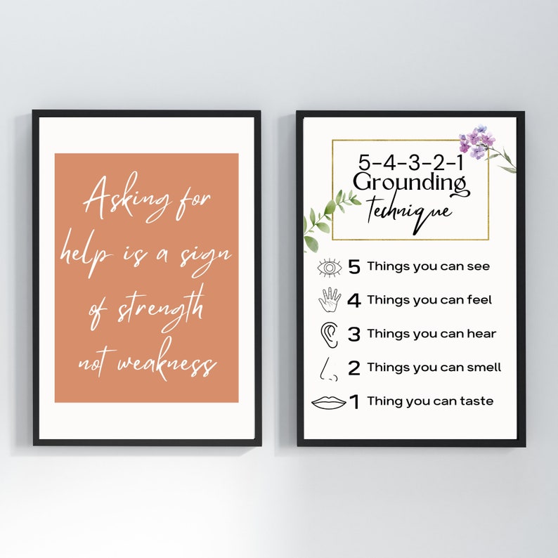 20 Mental Health Posters, Therapist Office Decor, School Counselor ...
