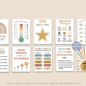 40 Boho School Counselor Posters, School Psychology Office Decor Poster ...