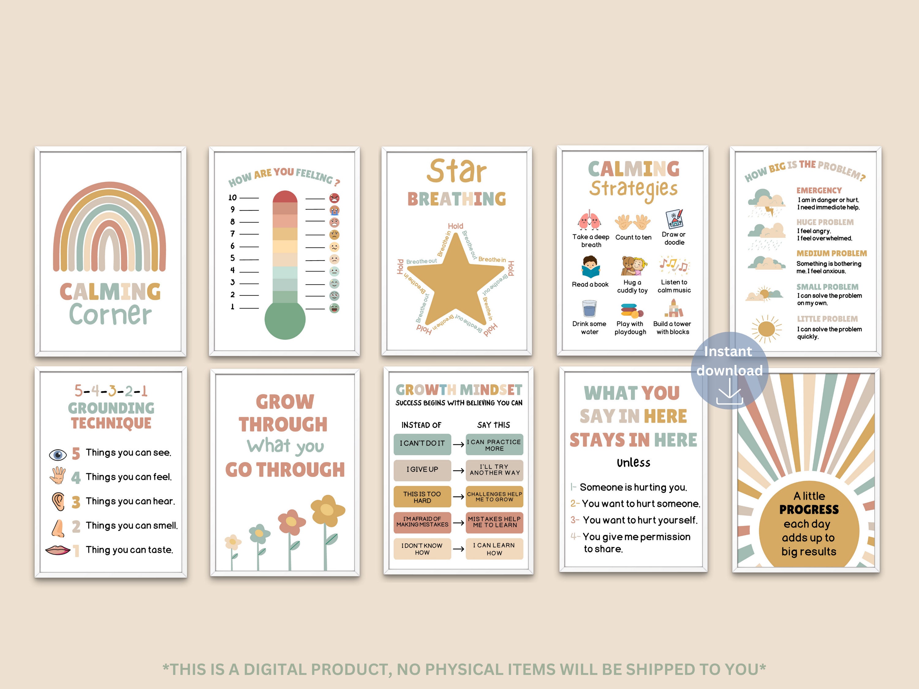 Set of 40 School Counselor Office Prints Counselor Office Decor ...