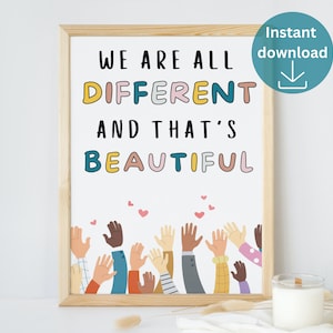 Inclusive Poster Diversity Poster School Counselor Office Decor ...
