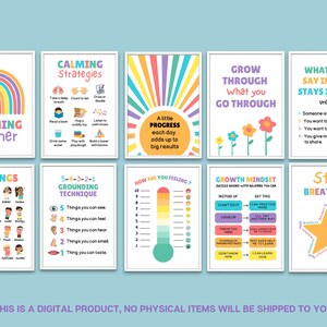 30 School Counseling Signs Posters, Psychologist Office Decor ...