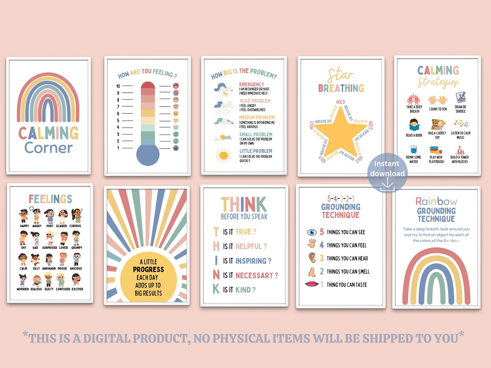 30 School Counseling Posters, School Counselor Office Decor ...