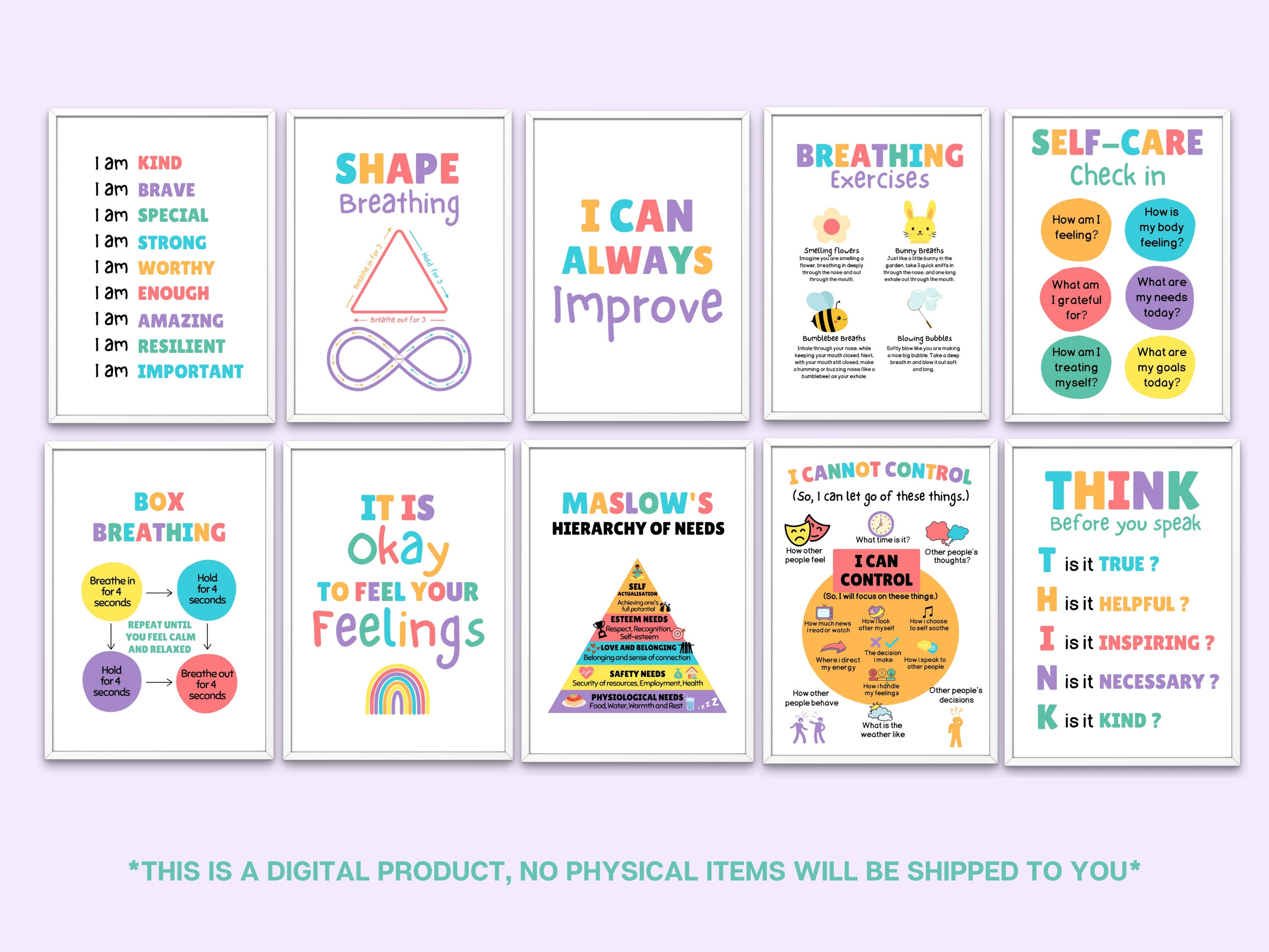 30 Calm Down Corner Posters Printable, Calm Corner Sign, Boho Calming ...