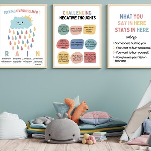 20 Calm Down Corner Posters Sign Kit Calming Decor Print Counselor ...