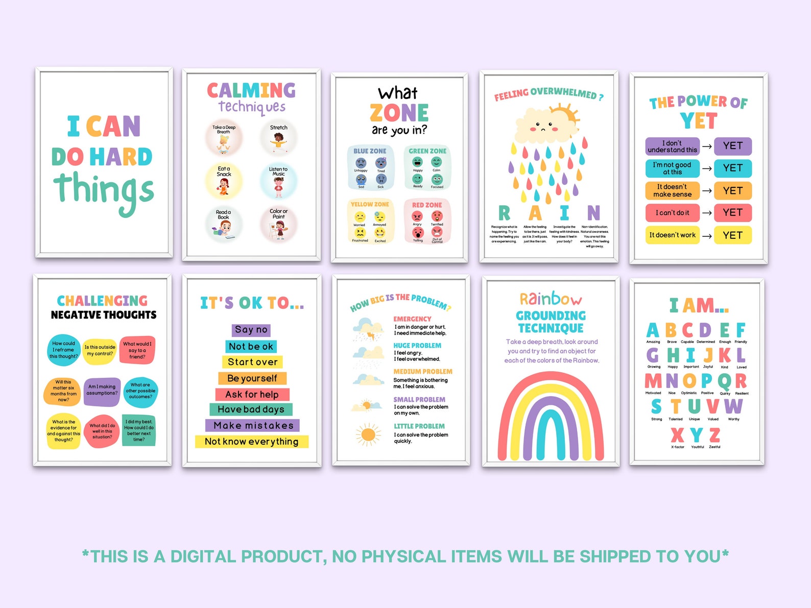 30 Calming Corner Posters, Calm Down Corner Poster Printable, Calm ...