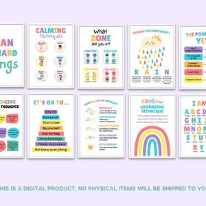 30 Calming Corner Posters, Calm Down Corner Poster Printable, Calm ...
