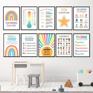 30 Calming Corner Posters, Calm Down Corner Poster Printable, Calm ...