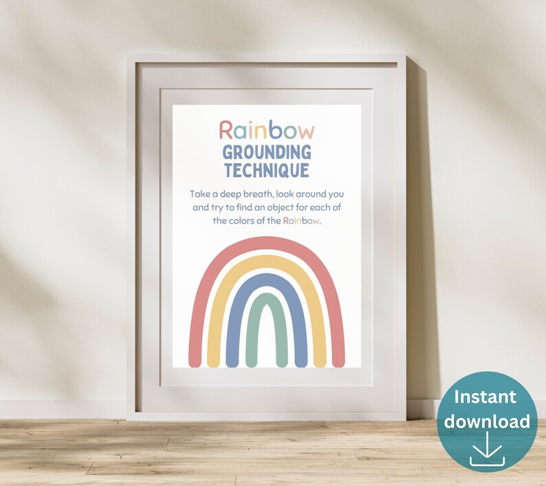 10 Calm Down Corner Posters Sign Kit Calming Decor Print Counselor ...