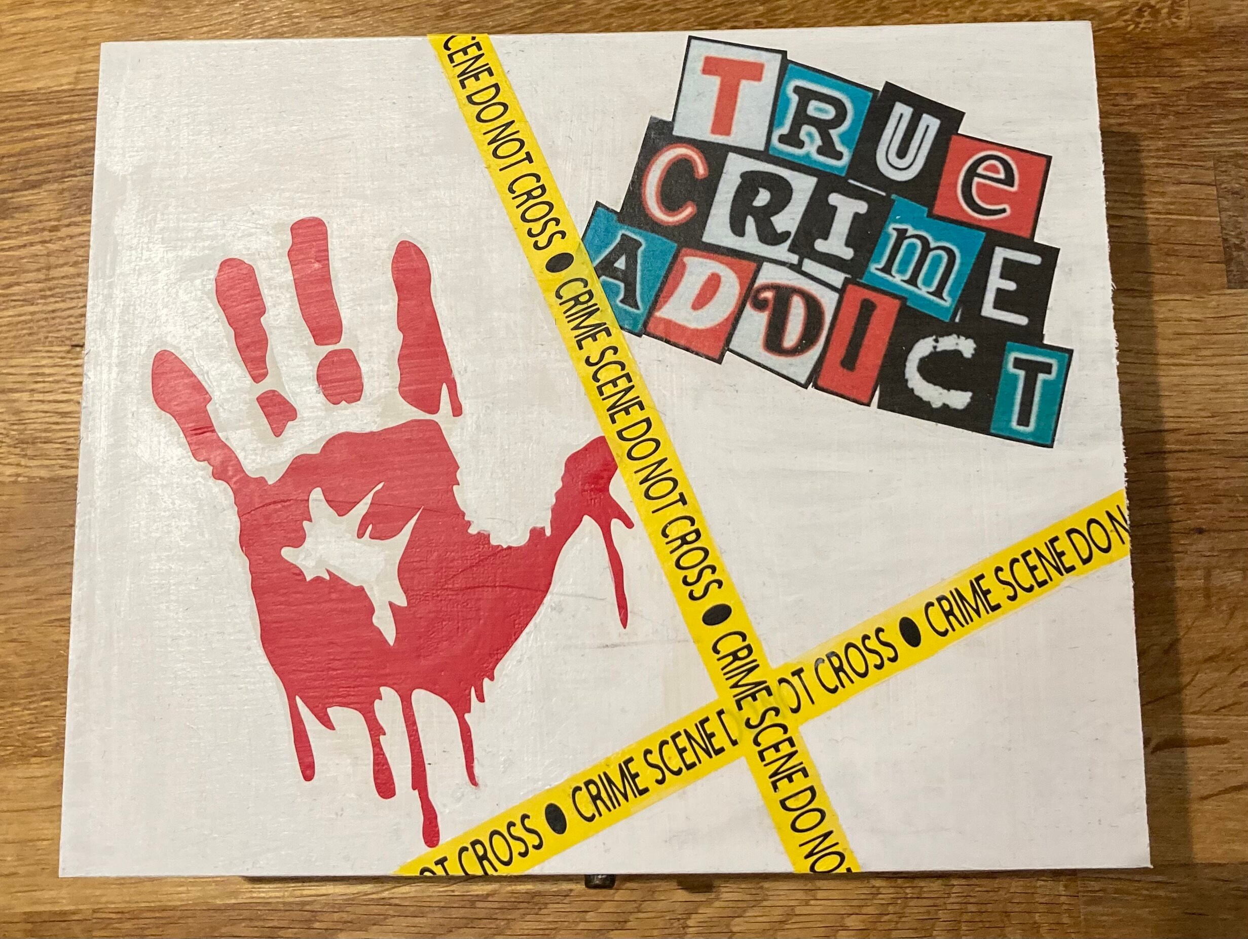 True Crime Detective Arm Chair Detective Wooden Gifting/storage Box ...