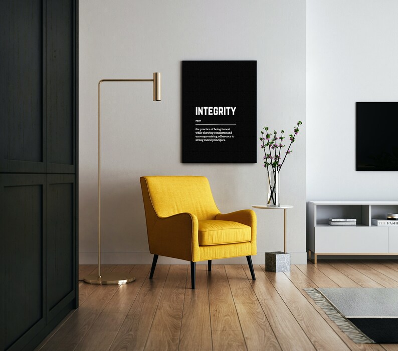 Integrity Wall Print, Motivational Wall Art, Printable Wall Art, Home ...
