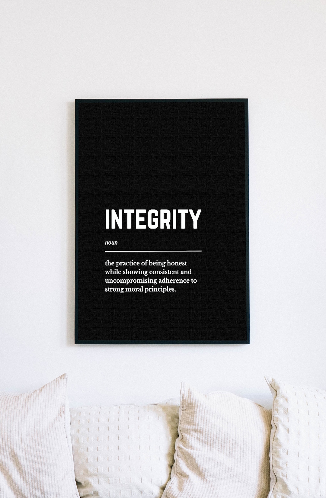 Integrity Wall Print, Motivational Wall Art, Printable Wall Art, Home ...