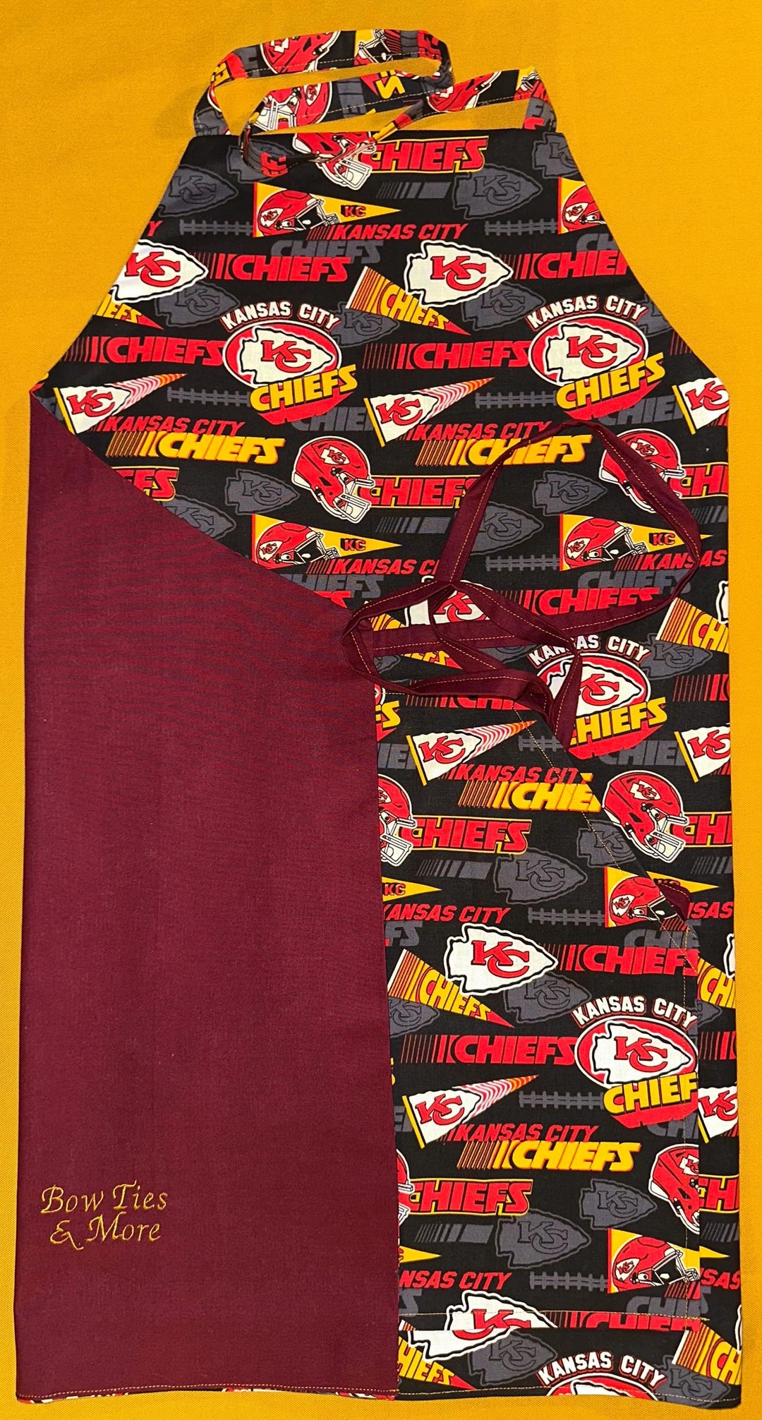 NFL Apron Kansas City CHIEFS - Handmade - Etsy