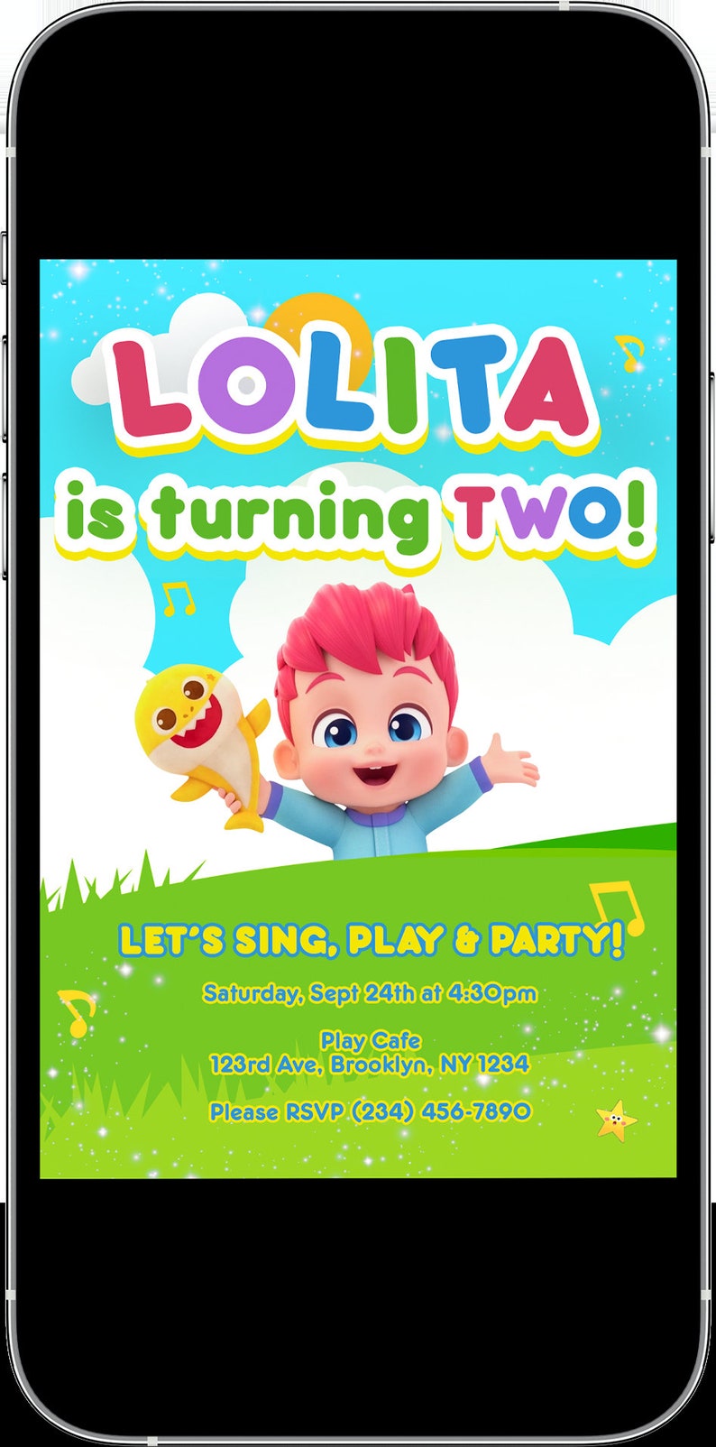 Bebefinn Birthday Invitation for Boy or Girl, Digital Only - Etsy