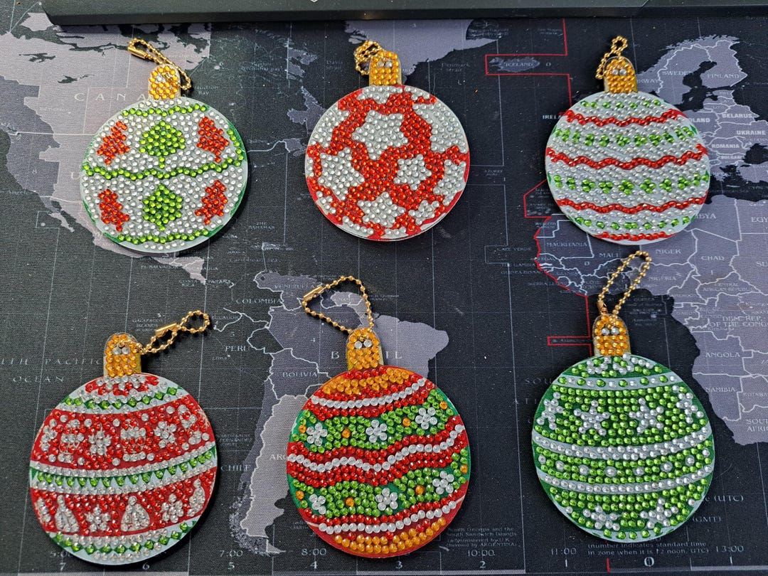 Christmas Tree Bauble Decorations - Etsy
