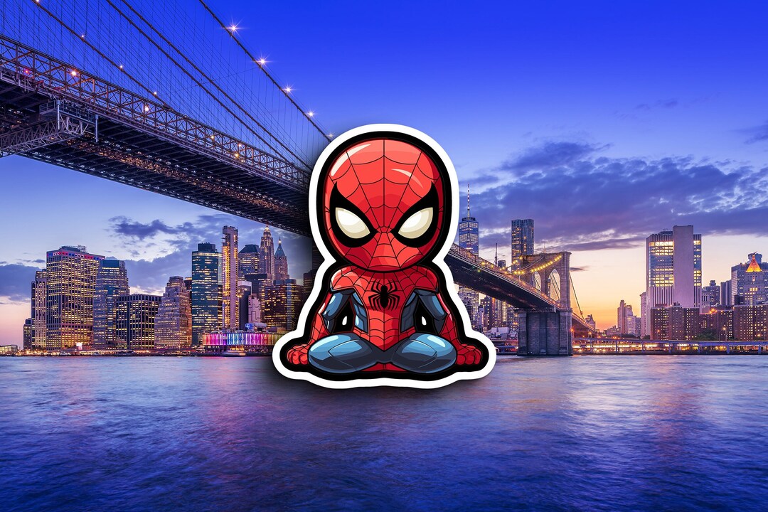 Spider-man Super Hero Sticker - Etsy