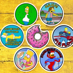 Simpsons Mega Sticker Pack 7 Stickers - Etsy