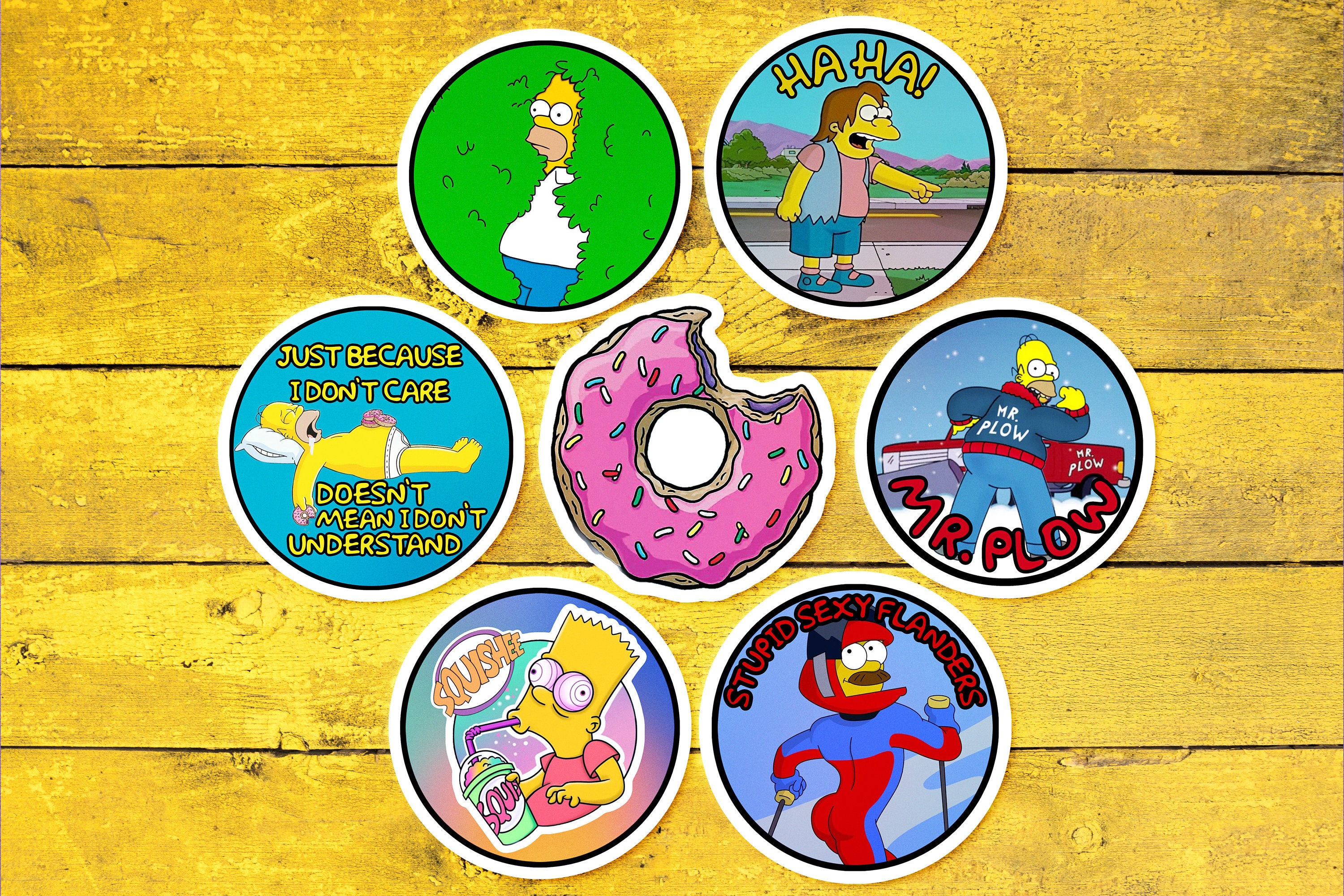 Simpsons Mega Sticker Pack 7 Stickers - Etsy