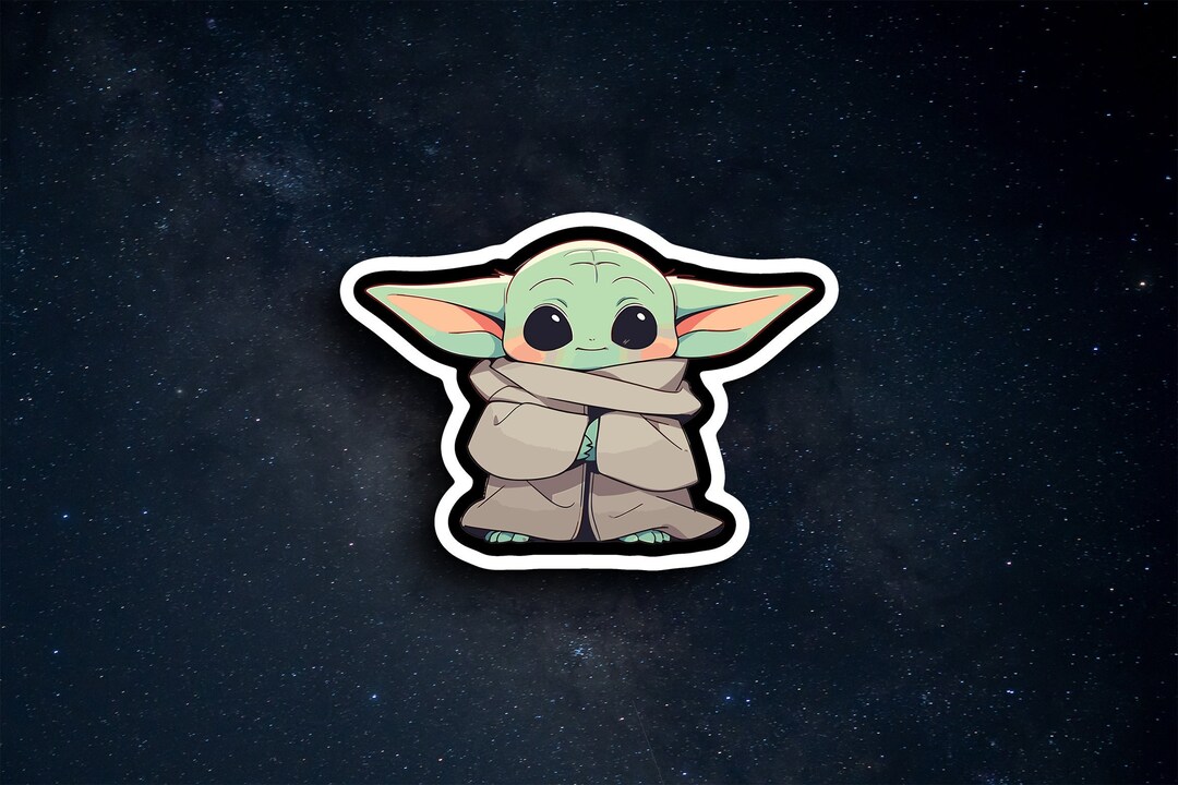 Grogu Star Wars Sticker - Etsy