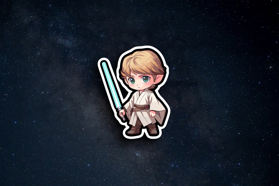 Luke Skywalker Star Wars Sticker - Etsy