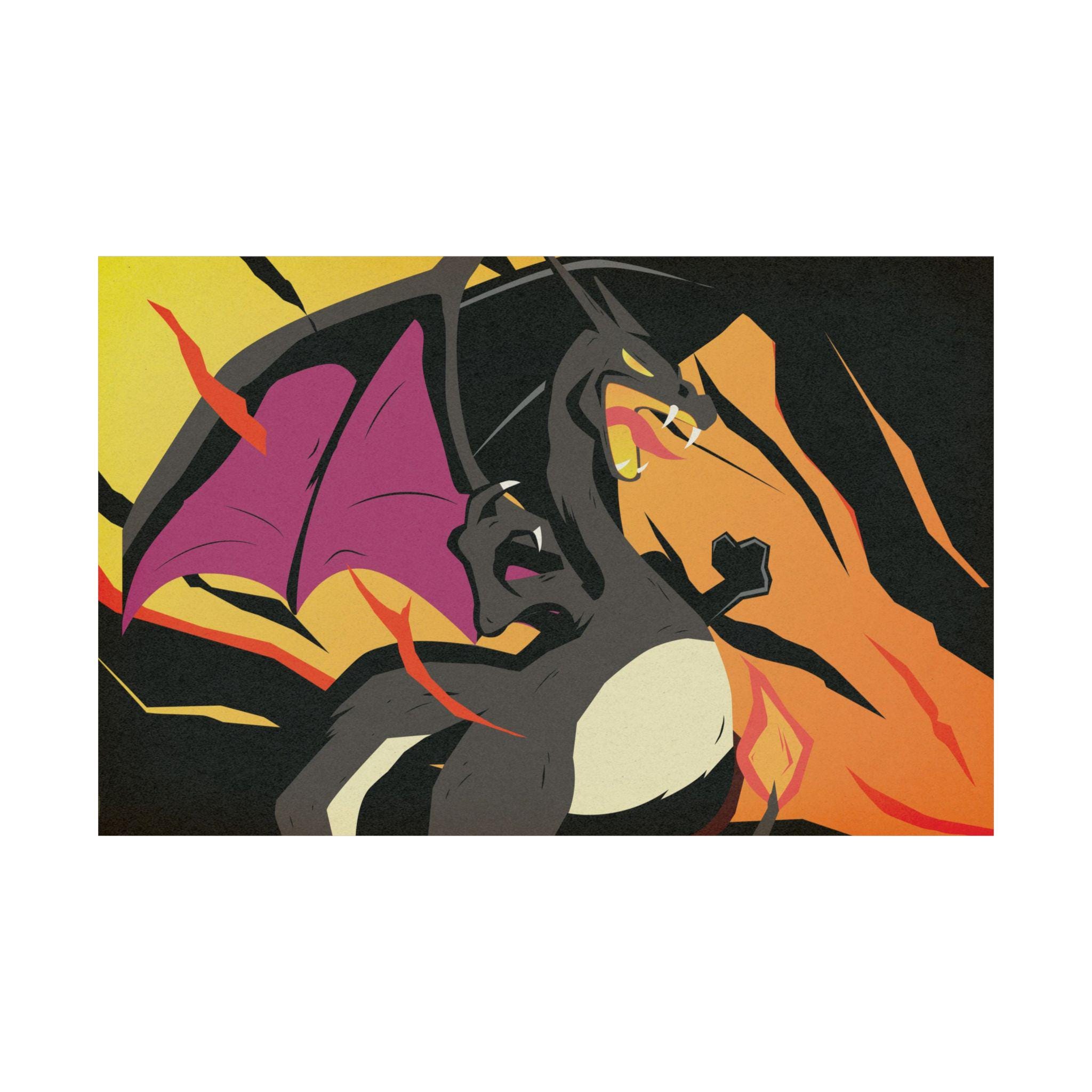 Shiny Giant Fire Lizard - Etsy