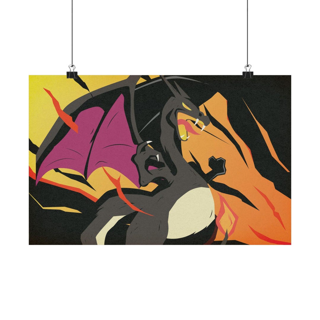 Shiny Giant Fire Lizard - Etsy