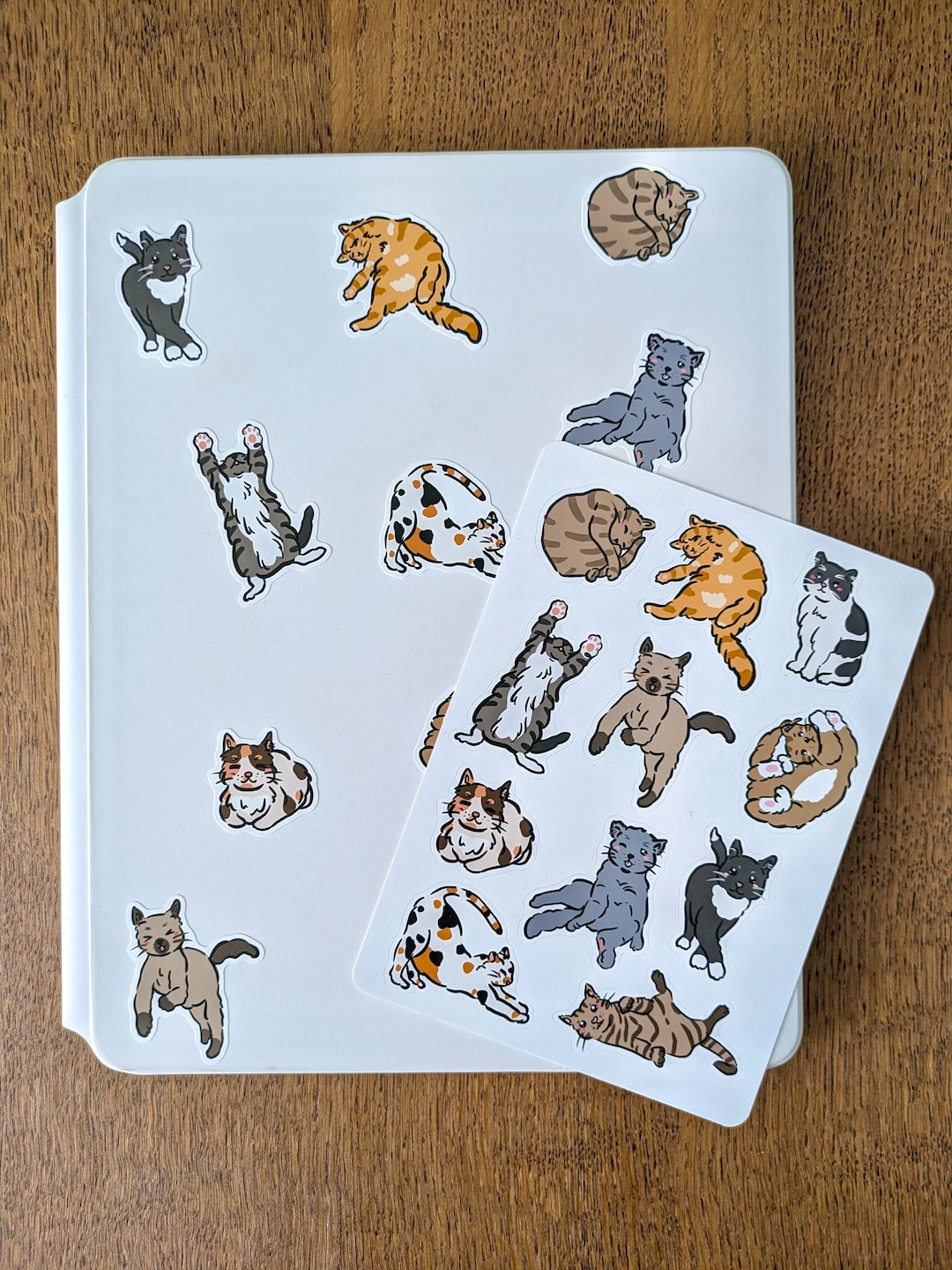 Cute Cat Sticker Sheet - Etsy
