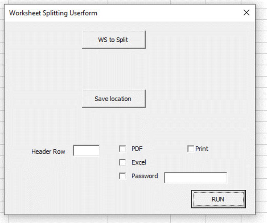 Multiple WS Split Excel VBA Macro (with Userguide) - Etsy