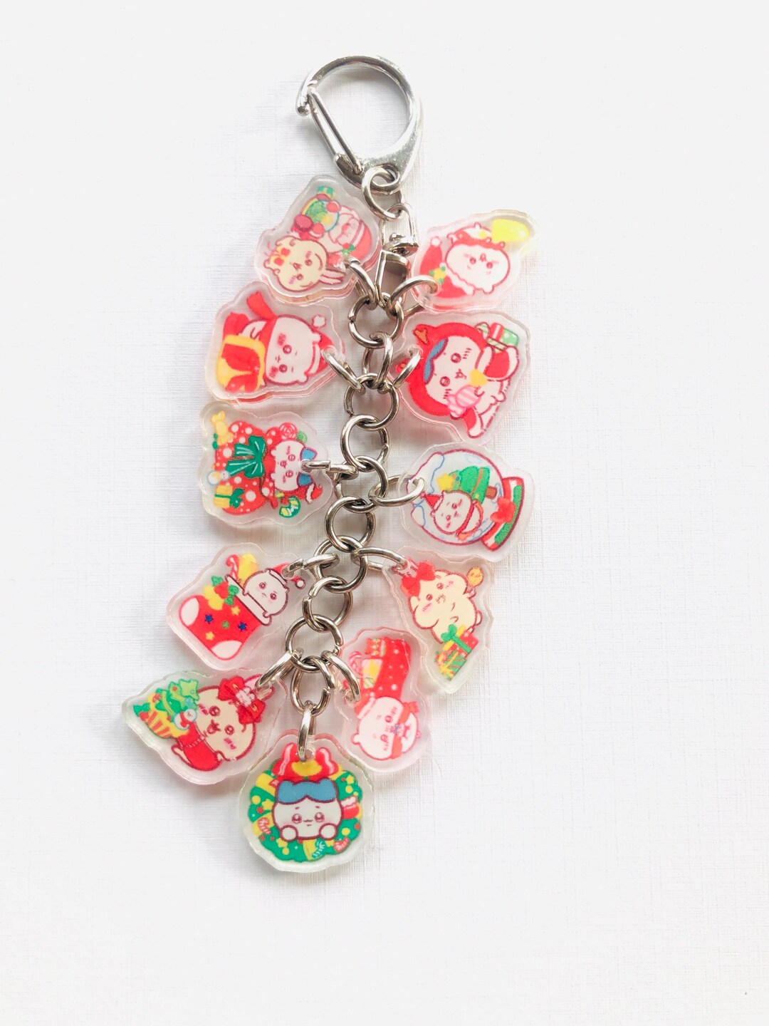Chii Kawa Holiday Xmas Kawaii Bunches Keychain - Etsy