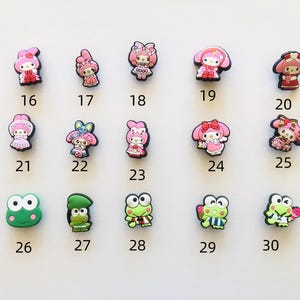 Keropp My Melody Kuromi Frog Shoe Charms - Etsy