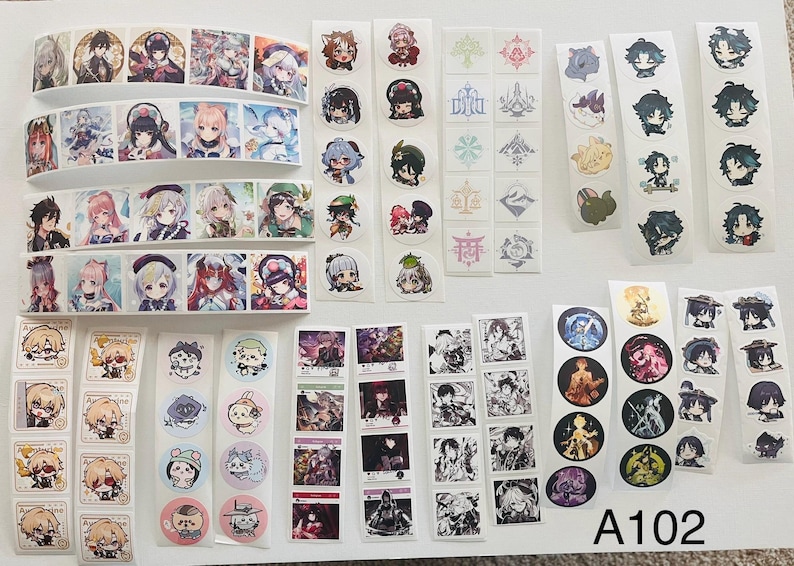 Small Stickers for Chii Kawa,identity V, Genshin Impact, PJSK, Teto ...