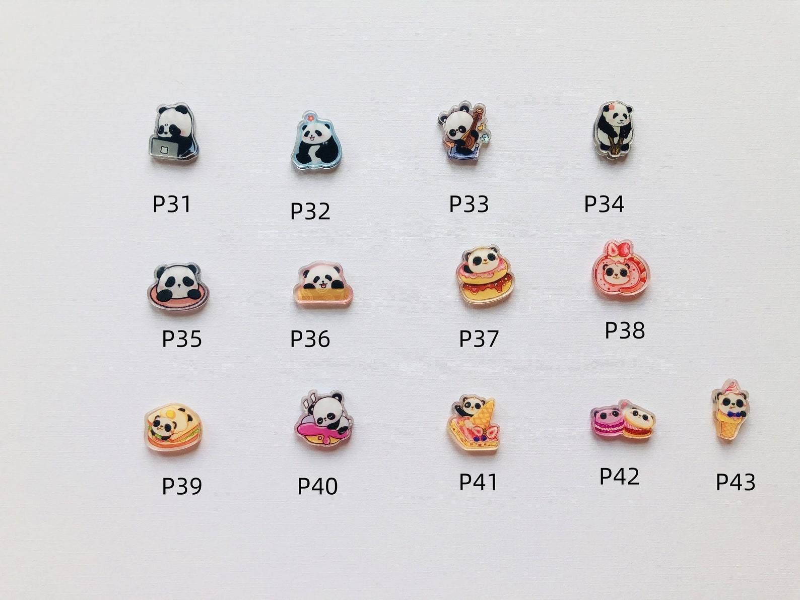 Cute Funny Panda Phone Charm Keyring Bagcharm - Etsy