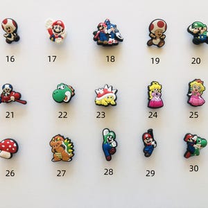 Super Mario Bros Shoe Charms - Etsy