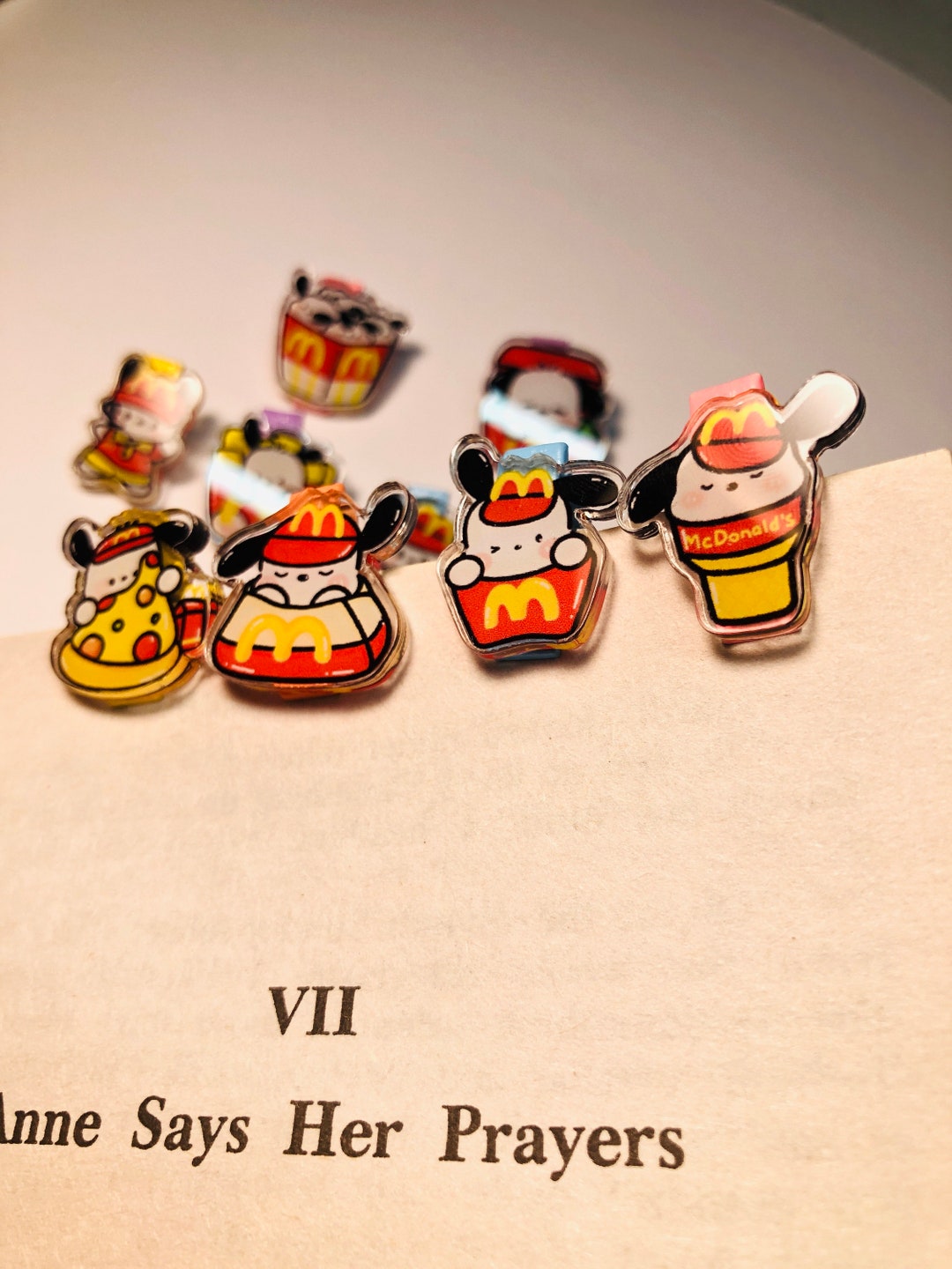 Mini Pochacco Mcdonalds Sanrio Kawaii Bookmarks Notebook Clips - Etsy