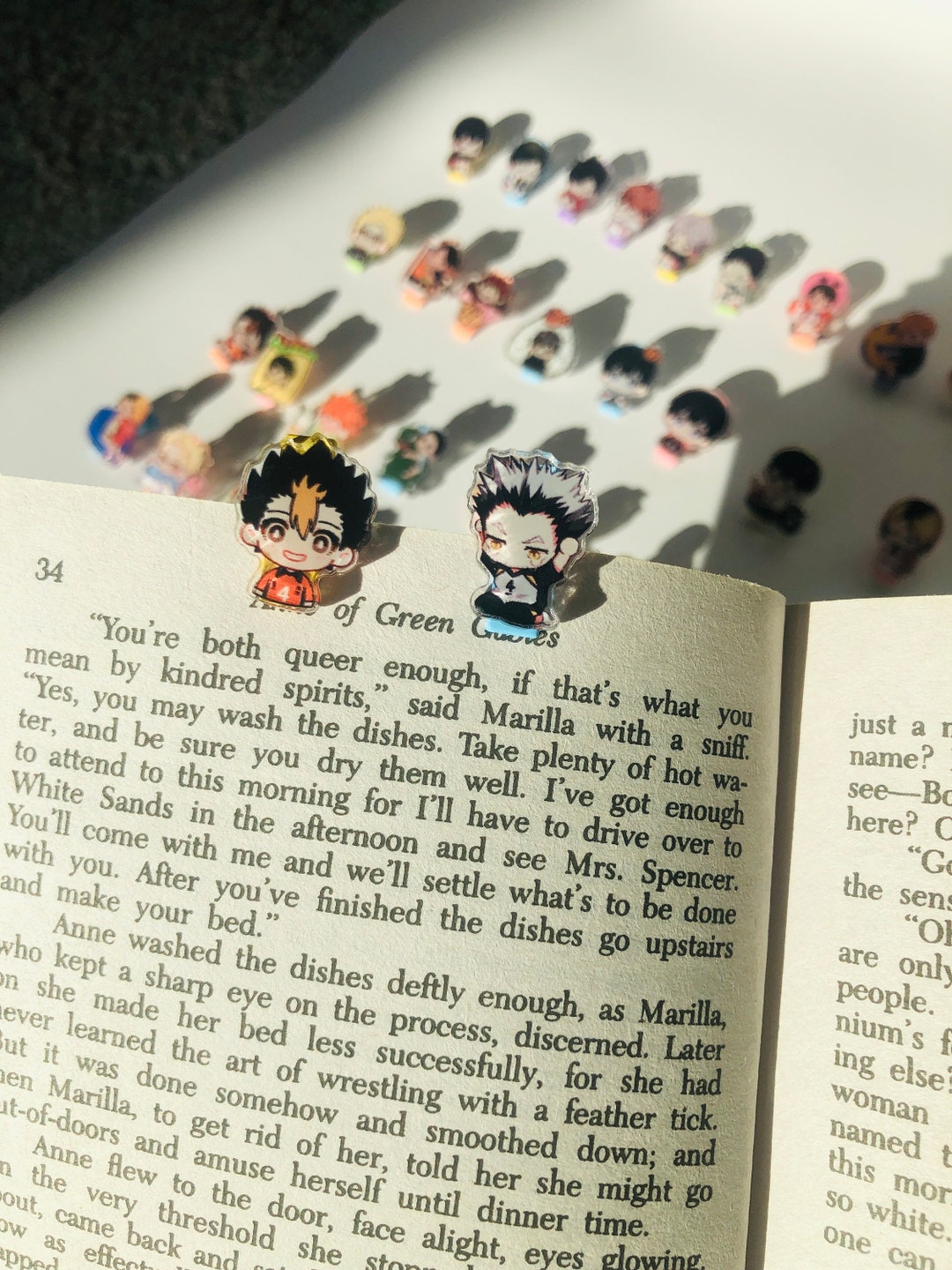 Mini Haikyuu 1/3bookmarks Boy Volleyball Anime Hinata Kageyama Kozume ...