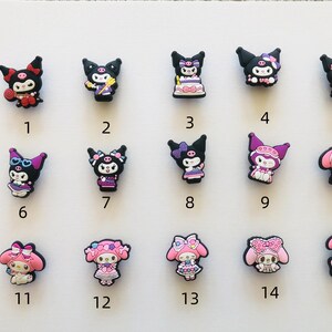Keropp My Melody Kuromi Frog Shoe Charms - Etsy