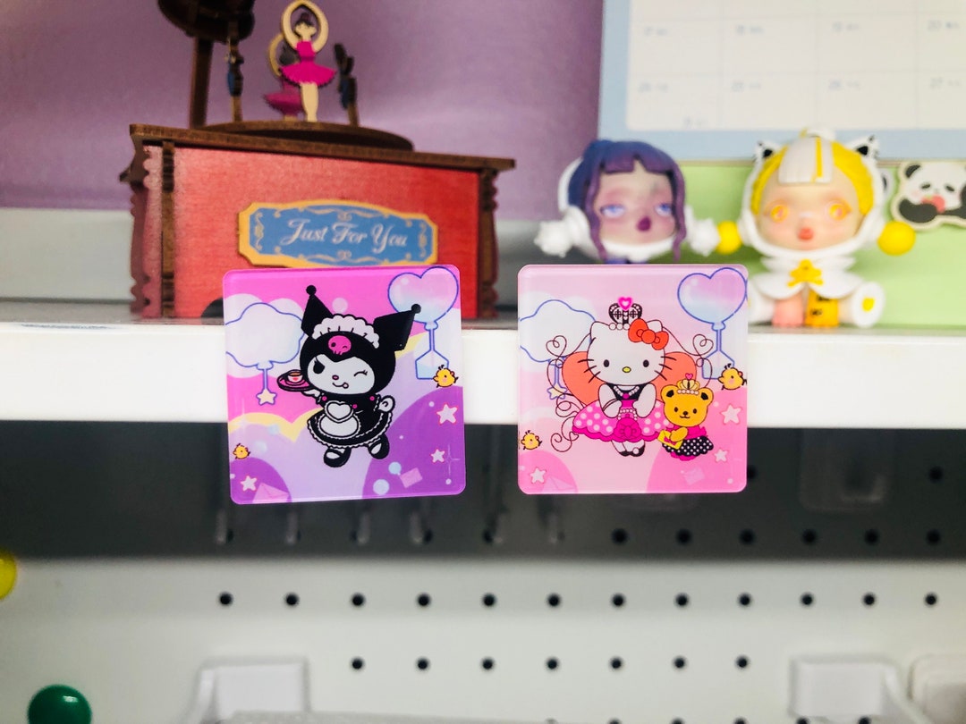 Kuromi Laser Magnet Square Sanrio Refrigerator Metal Shelf - Etsy