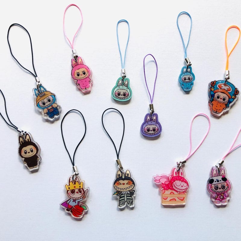 Labubu Phone Charm - Etsy