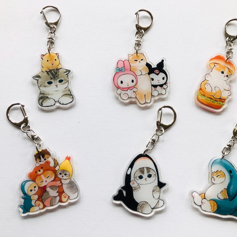 Keychains Mofusand Keychain - Etsy