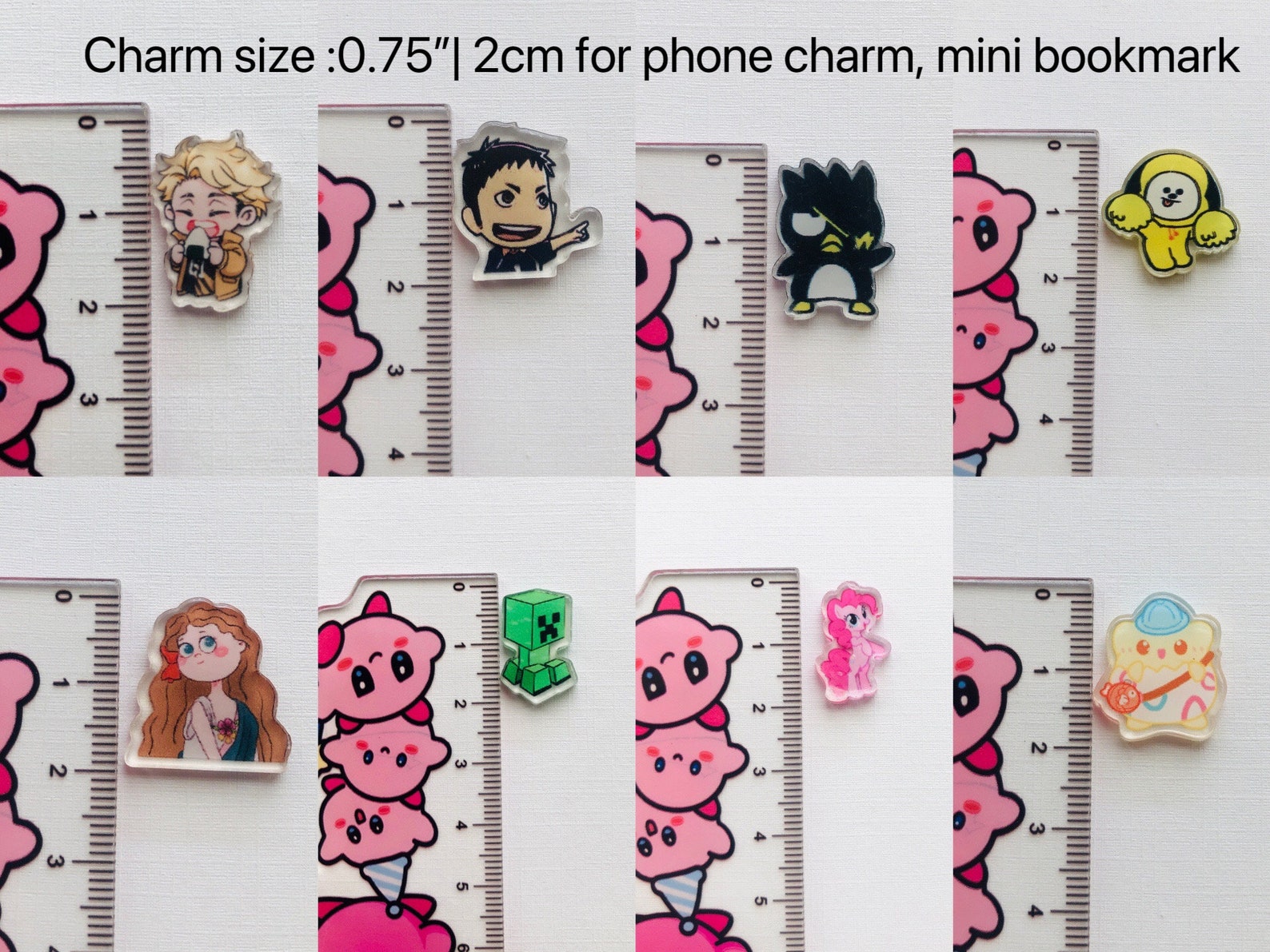 Haikyuu Phone Charm 3/3 keyring Boy Volleyball Kageyama Hinata Kozume ...