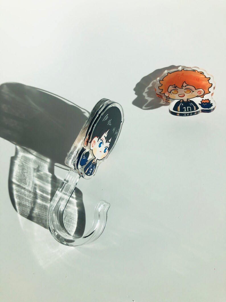 Haikyuu Hook Boy Volleyball Anime Shoyo Hinata Tobio Kageyama Plastic ...