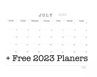 Printable 2023 August Calendar Landscape - Etsy