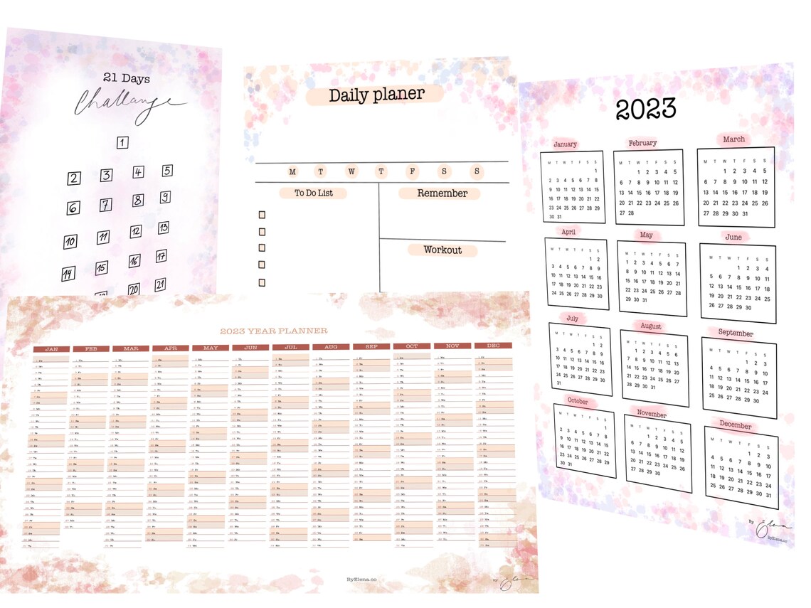 Printable 2023 August Calendar | Landscape - Etsy