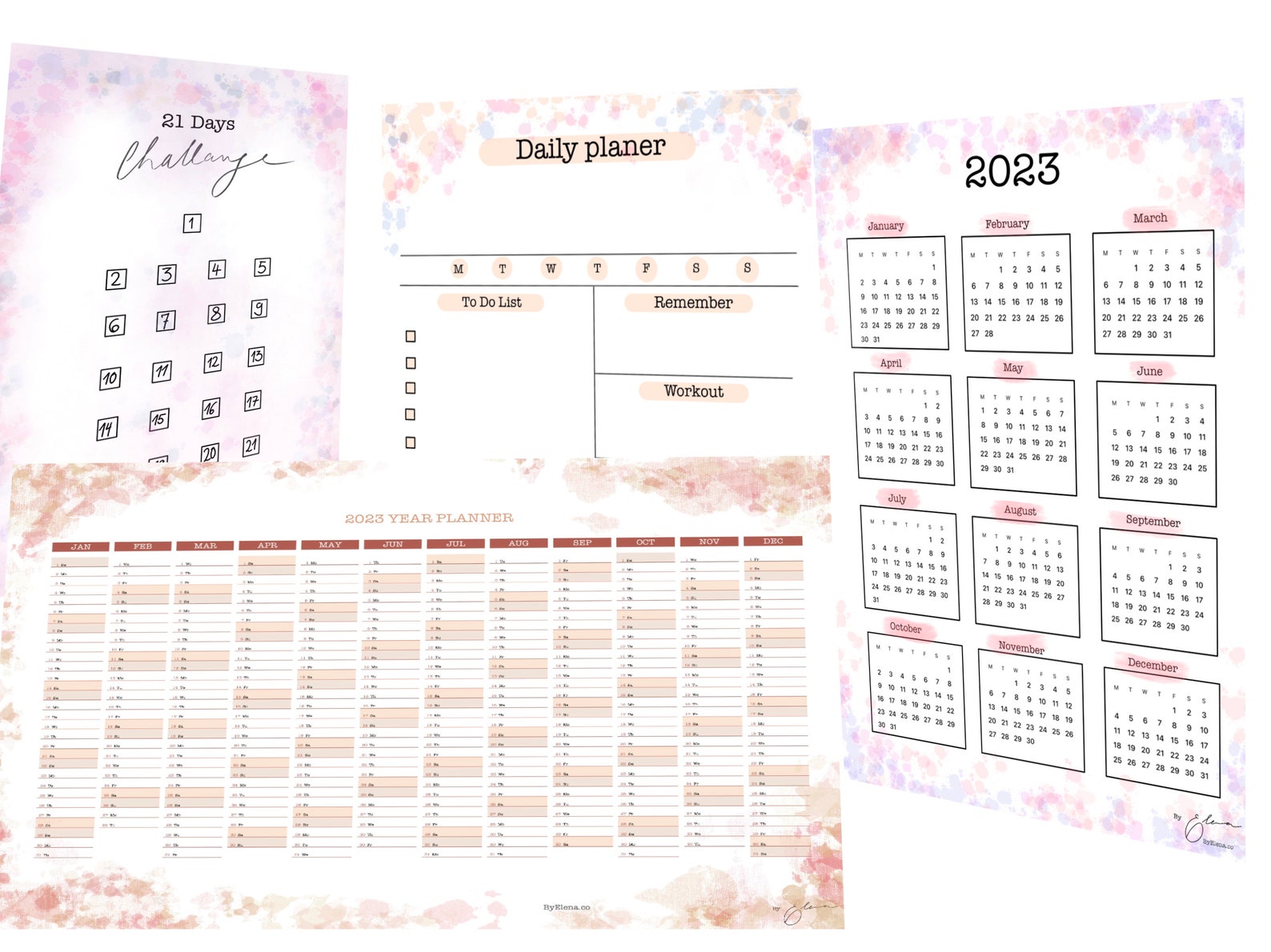 Printable 2023 August Calendar | Landscape - Etsy