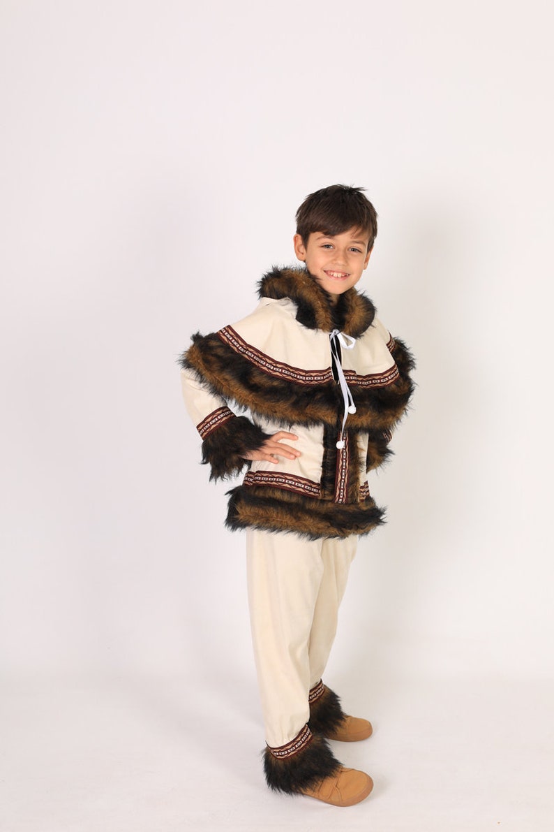 Handmade Eskimo Kids Costume, Handmade Eskimo Costume, Traditional ...
