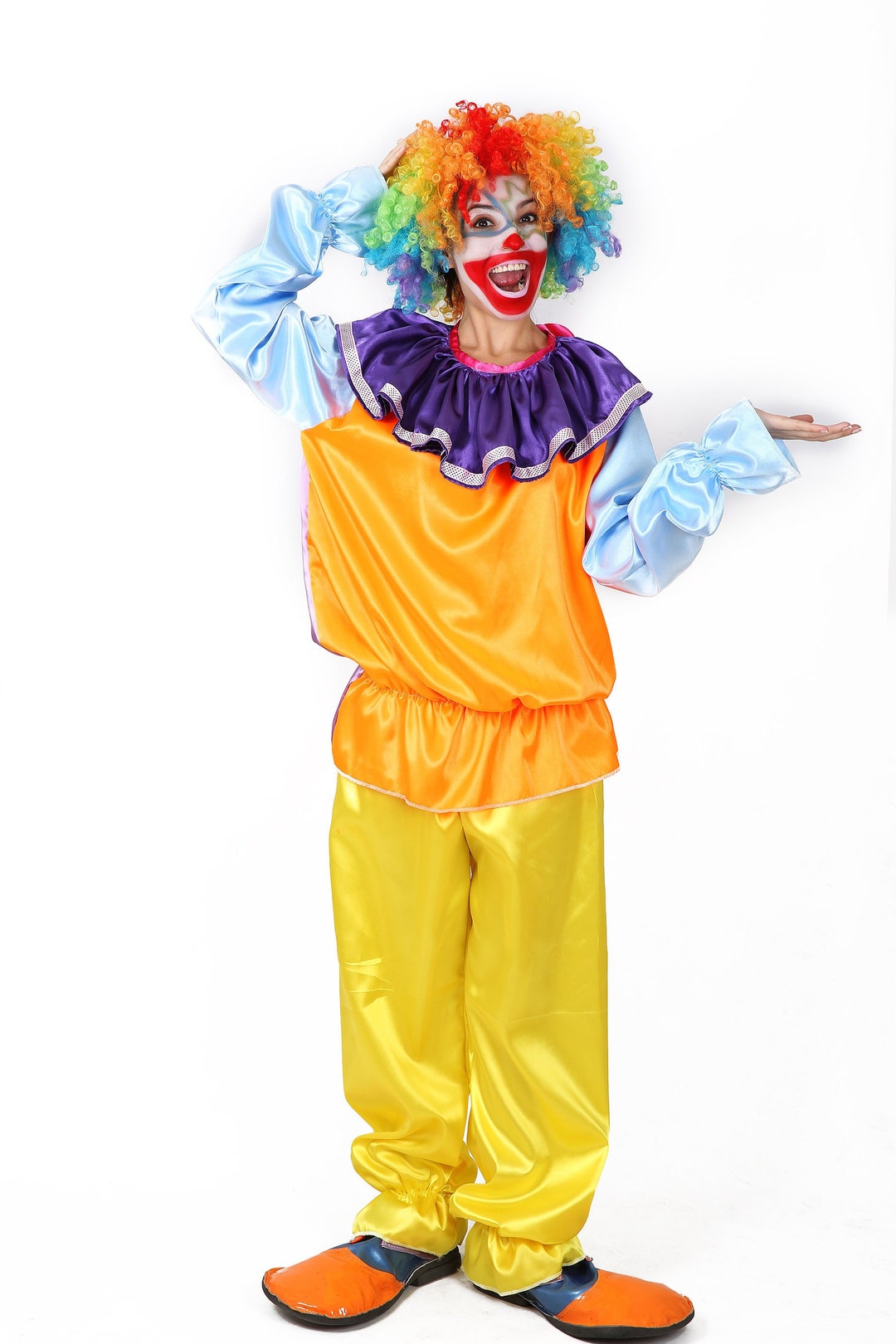 Clown Costume, Handmade Clown Costume, Funny Clown Costume, Party Clown ...