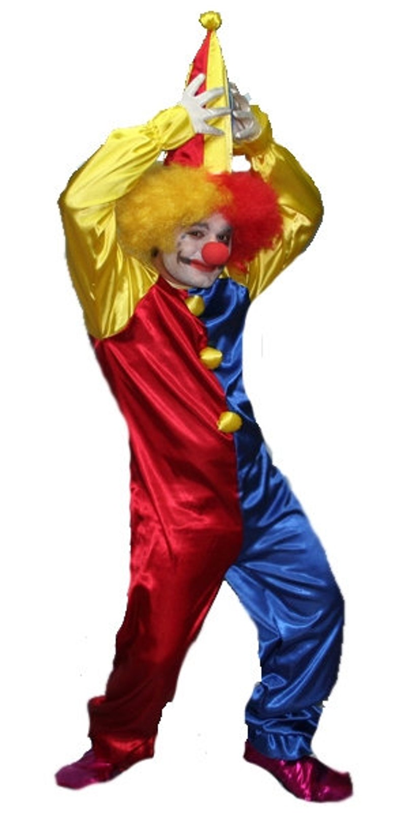 Clown Costume, Handmade Clown Costume, Colorful Clown Costume, Circus ...