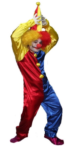 Clown Costume, Handmade Clown Costume, Colorful Clown Costume, Circus ...