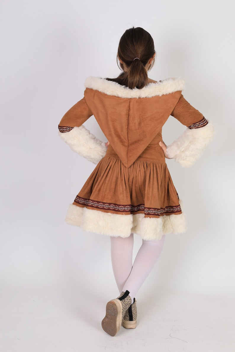 Handmade Eskimo Kids Costume, Handmade Eskimo Girl Costume, Traditional ...